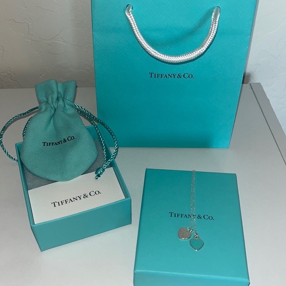 Tiffany & Co. | Jewelry | Tiffany Co Mini Double Pendant Necklace ...
